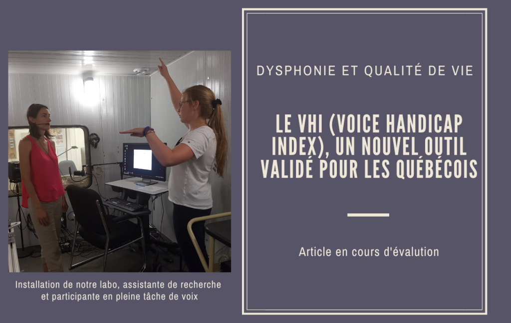 Validation québécoise du VHI – Speechneurolab