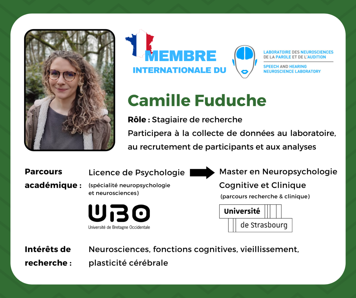 Arrivée de Camille – Speechneurolab