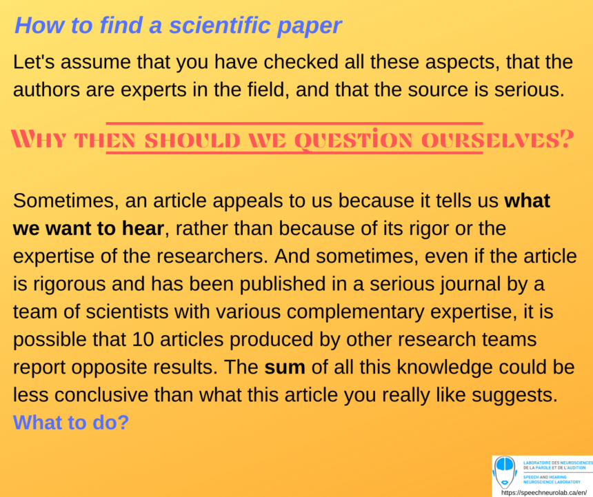 Scientific sources – Speechneurolab