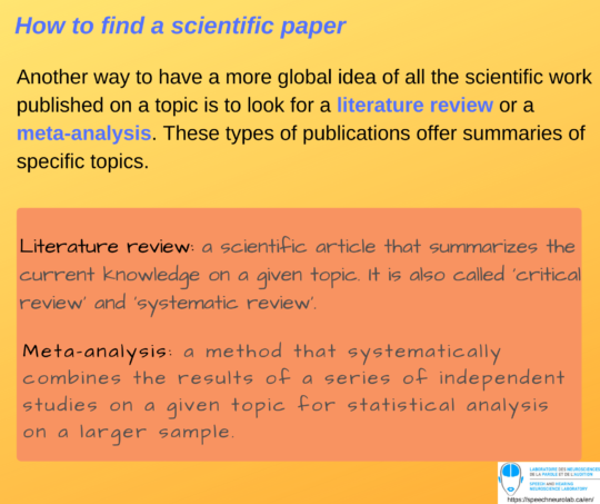 Scientific sources – Speechneurolab
