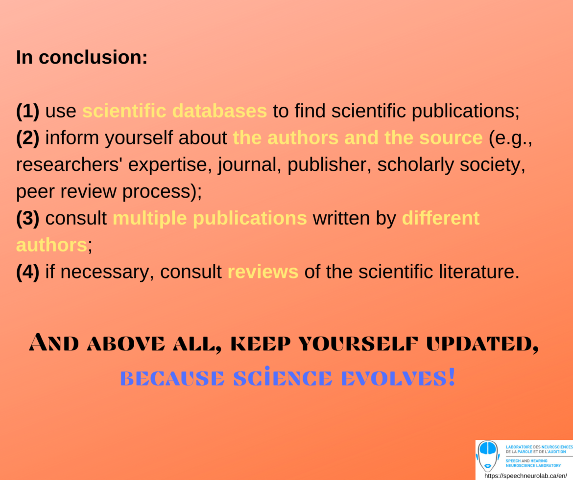 Scientific sources – Speechneurolab