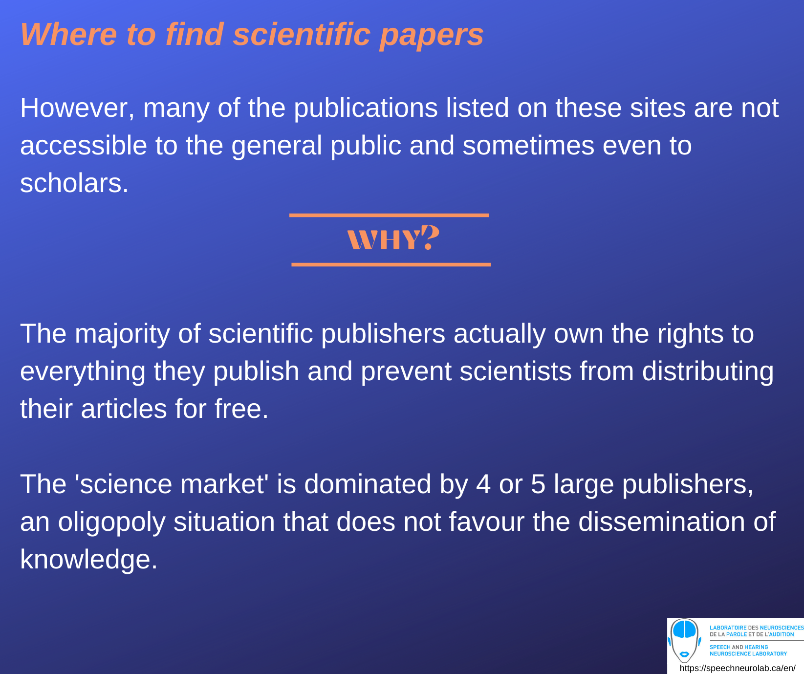 Scientific sources – Speechneurolab